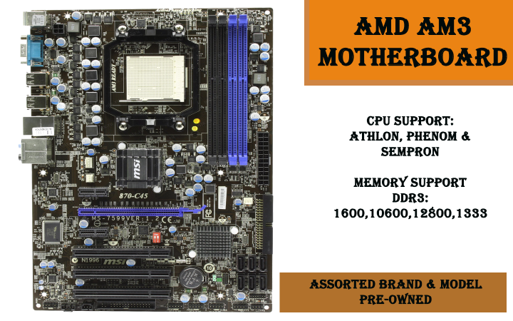 AMD AM3 MOTHERBOARD DDR3 RAM SLOT (ASSORTED BRAND) | Lazada PH