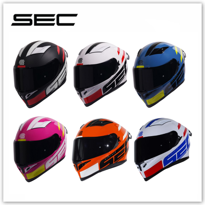 SEC Full Face Helmet for Motorcycle - Cyclone Gloss/Matte (S-XL ...