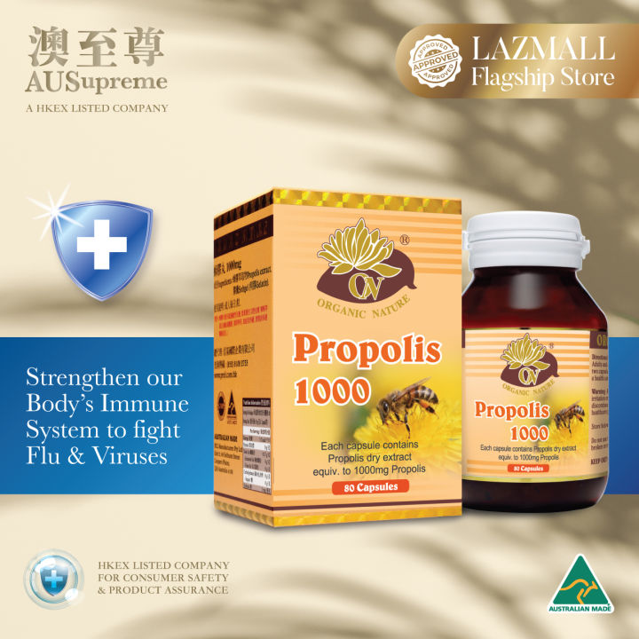 AUSupreme Propolis 1000mg - Improves Immune System & Respiratory Health ...