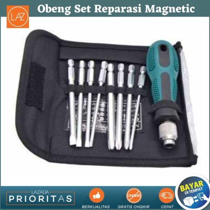 Obeng Set / set komplit serbaguna / Obeng listrik / Obeng kembang ...