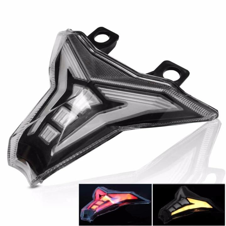 JMCRider Motorcycle Integrated LED Tail Lights Smoke Lens Turn Signal ...