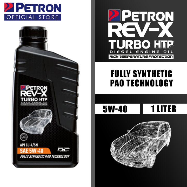 PETRON REV-X TURBO HTP FULLY SYNTHETIC DIESEL ENGINE OIL SAE 5W-40 (1 ...