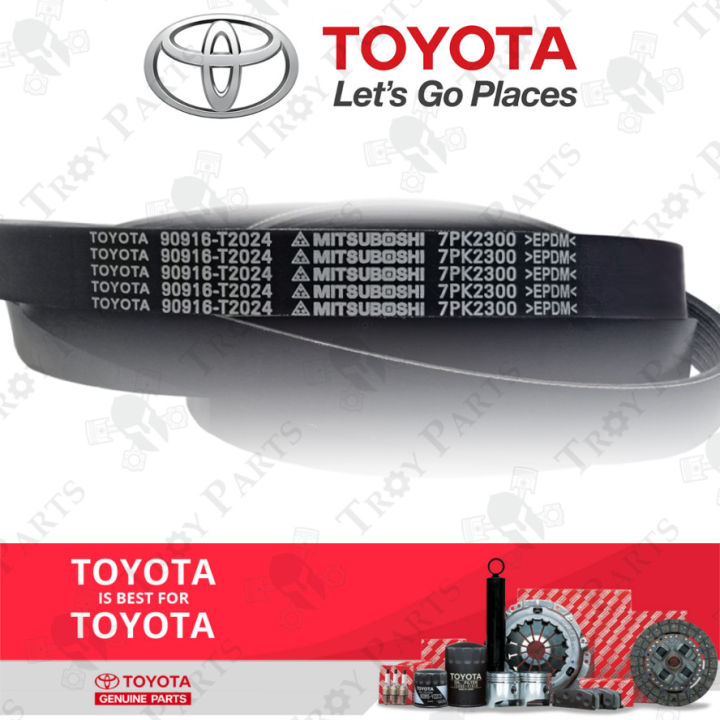 Original Toyota Fan Belt 90916-T2024 for Toyota Innova TGN40 Fortuner ...