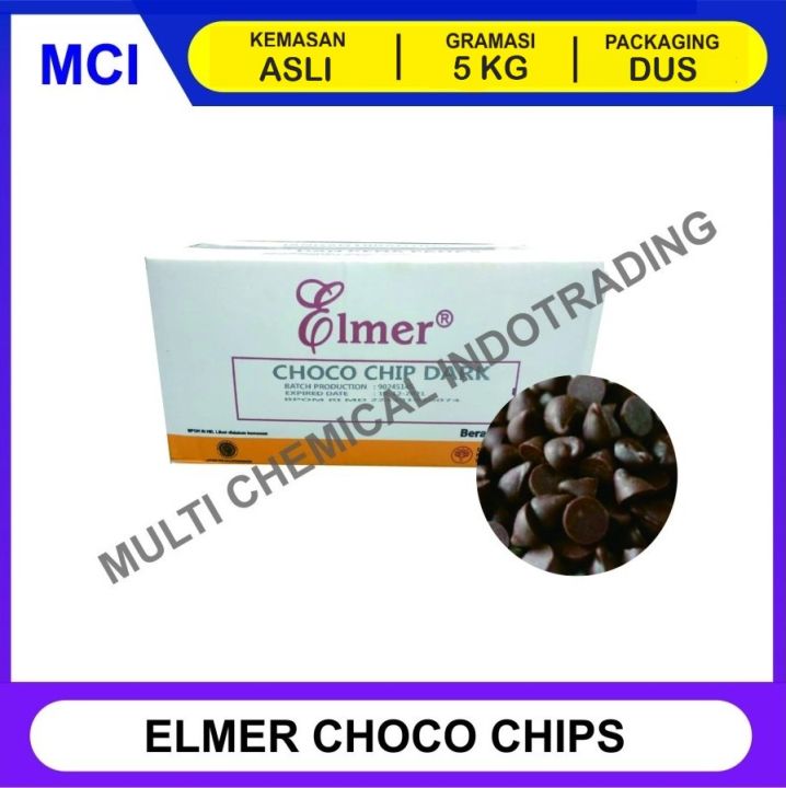 CHOCOCHIPS DARK ELMER / COKLAT CHIP / CHOCO CHIPS 5 KG - 1 DUS 2 BOX ...