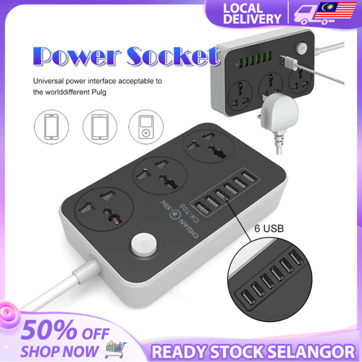 UK USB Adapter Socket UK Plug Socket Fast Charging Power Extension Plug ...