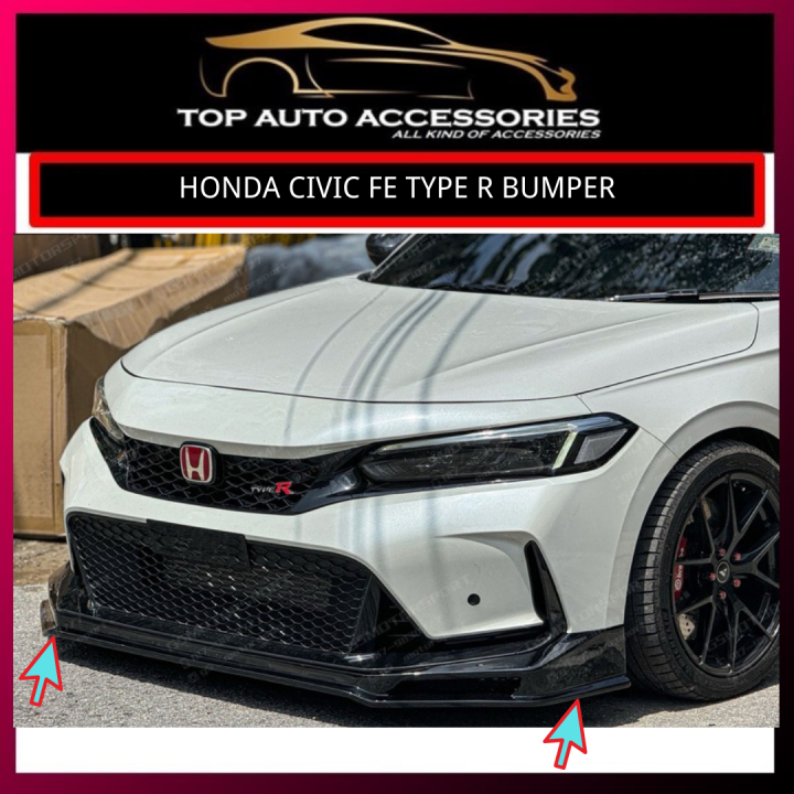 HONDA CIVIC FE 2022-2024 TYPE R FRONT BUNPER , TYPE R SPOONS FRONT ...