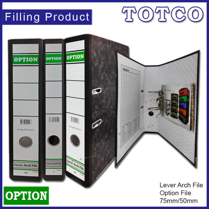 OPTION Lever Arch File F4 2inch / 3inch | Lazada