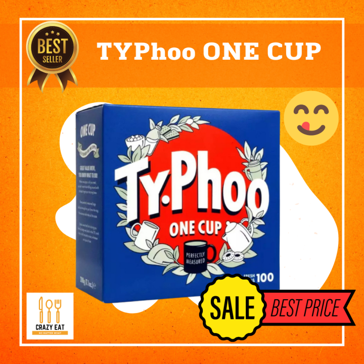 ชาอังกฤษ Typhoo One Cup 100 Tea Bags 200g ไทพู วัน คัพ ชา100 ถุง 200 ...