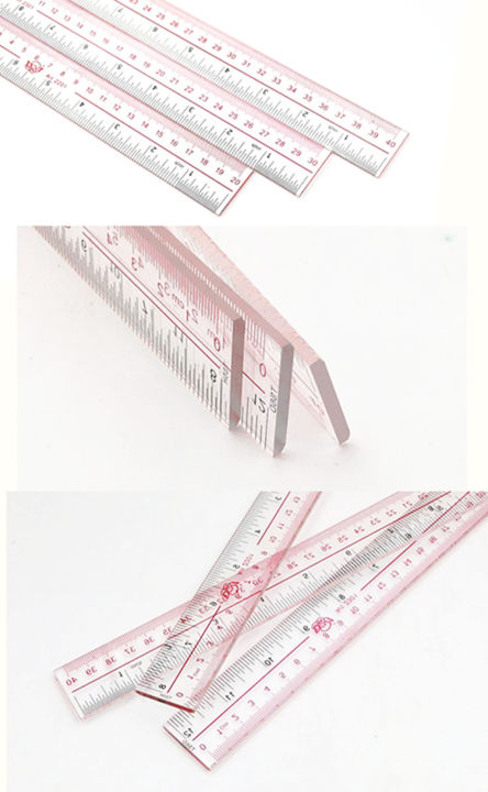 Thickened angel plexiglass ruler 20 30 40CM transparent ruler measuring ...