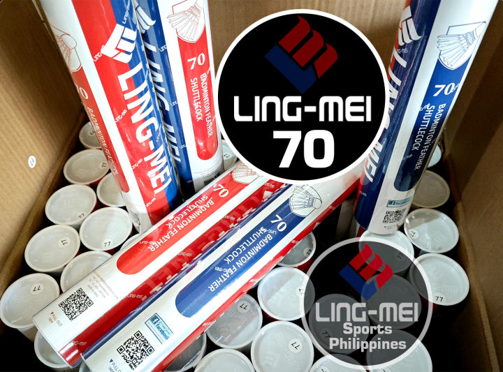 Ling Mei 70 Badminton Shuttlecock Goose Feather Shuttlecock | Lazada PH