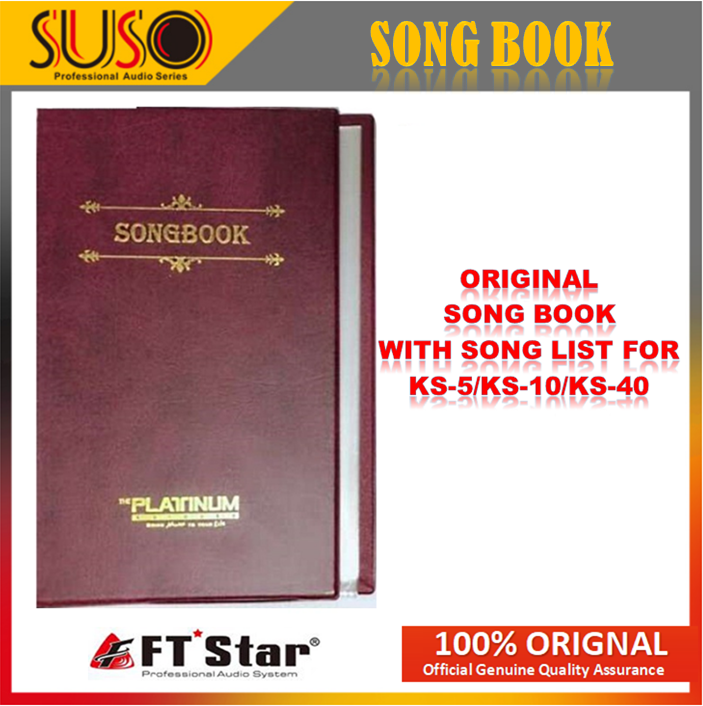 PLATINUM SONG BOOK (WITH SONG LIST) ORIGINAL BINDER FOR KS-5/KS-10/KS-40 | Lazada PH