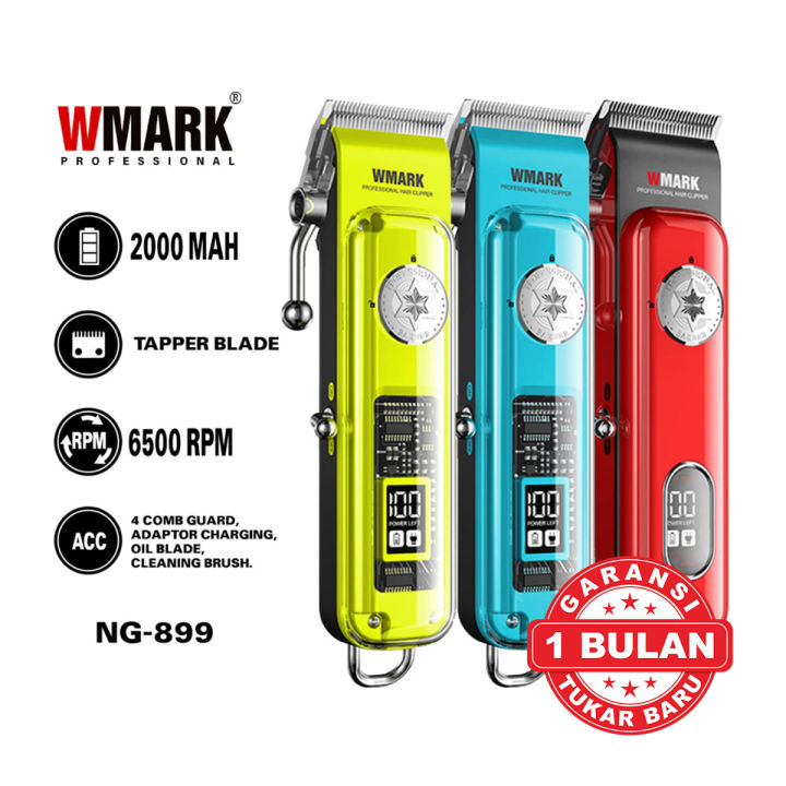 WMARK NG-899 Cordless Clipper 6500 Rpm Alat Cukur Rambut barbershop ...
