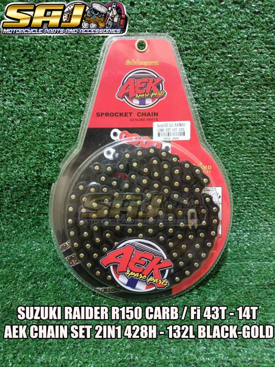 AEK CHAIN SET 2IN1 HEAVY DUTY SNIPER 155 / FZ-16 / RAIDER R150 CARB ...
