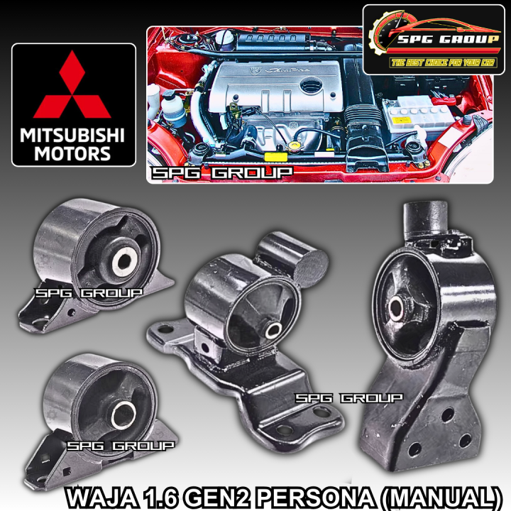 GENUINE MMC MITSUBISHI PROTON WAJA 1.6 MMC CPS GEN2 PERSONA ENGINE MOUNTING (MANUAL) | Lazada