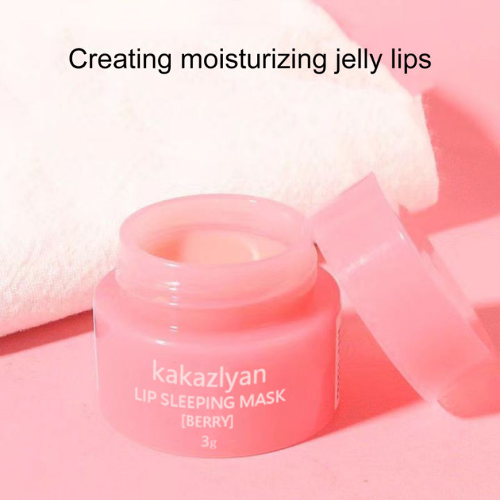 Fruit Natural Extract Night Sleeping Lip Mask Deeply Hydrating Peel Off ...