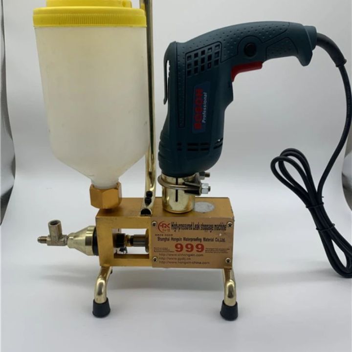 Epoxy injection pump Epoxy / Polyurethane foam Grouting Machine Steel ...