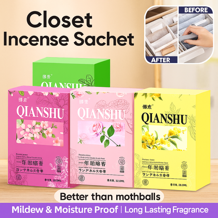 Closet Incense Sachet a Year of Fragrance Camphor Ball Natural Plants ...