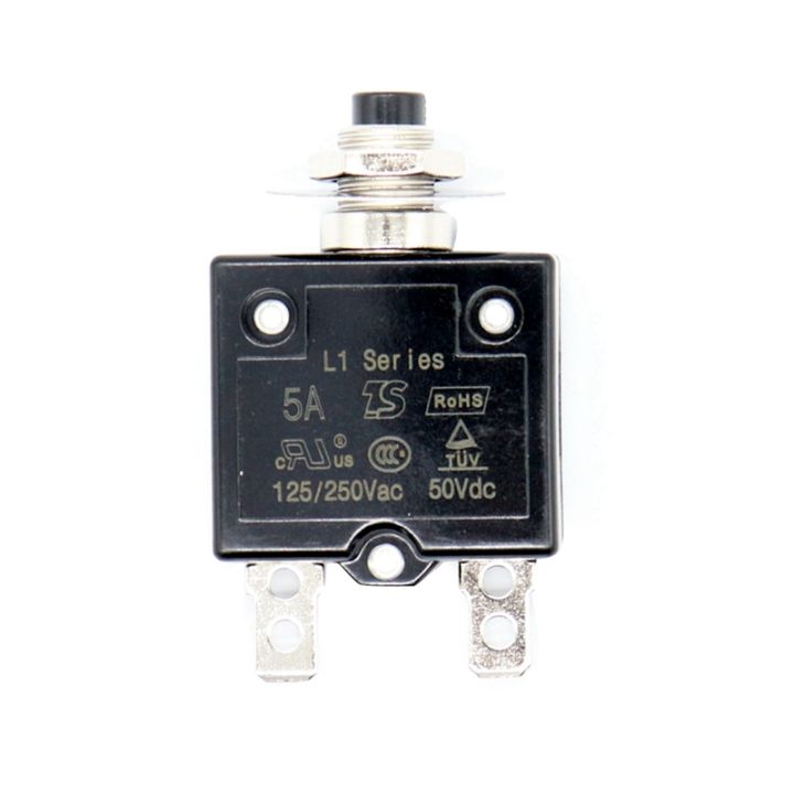 1X Circuit Breaker 12V/24V Push Button Resettable Thermal Circuit ...