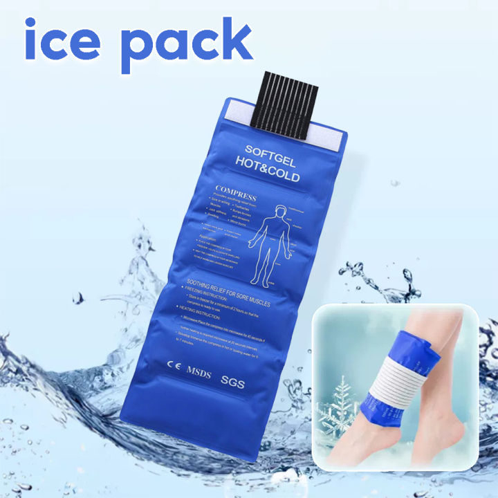 Gel Pack Wearable Ice Pack Cold Hot Compress Reusable for Injury Muscle ...