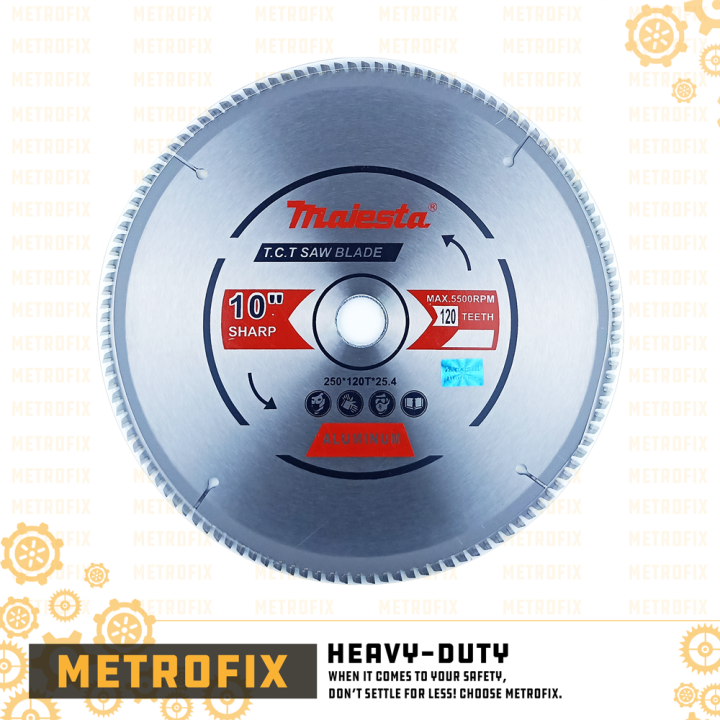 Majesta TCT Saw Blade 10" 120T - Cutting Disc for Aluminum | Lazada PH