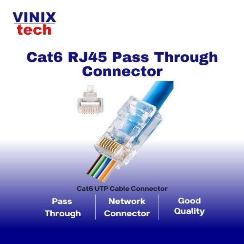 RJ45 Pass Through Connector Network and CCTV | Lazada PH