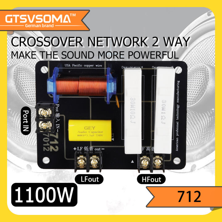 GTSVSOMA™ Original 712 Dividing Network 2 way high power 1100 Watts ...