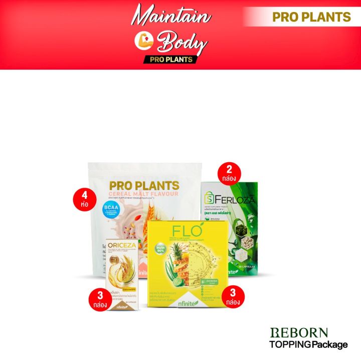 Reborn Topping Maintain Body (PRO PLANTS CEREAL MALT ) | Lazada.co.th