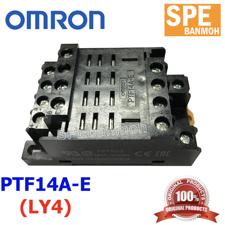 OMR-PTF14A-E Omron PTF14A-E ฐานรีเล์ย์ LY4 (LY4 Relay Socket) | Lazada ...
