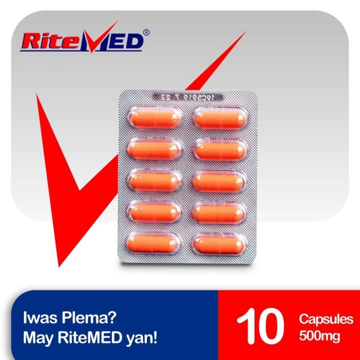 RiteMED Carbocisteine 500mg 10 Capsules (Cough Relief) + | Lazada PH