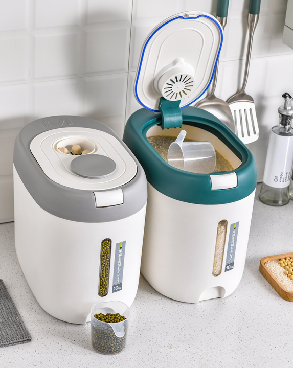 Rice Storage Container Beans Noodles Box Insect Moisture Proof Sealed ...