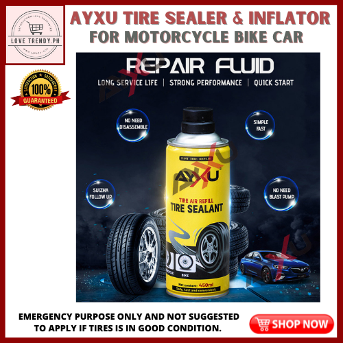 450ML Quick Repair Fluid Tire Air Refill Tire Sealant For Car ...