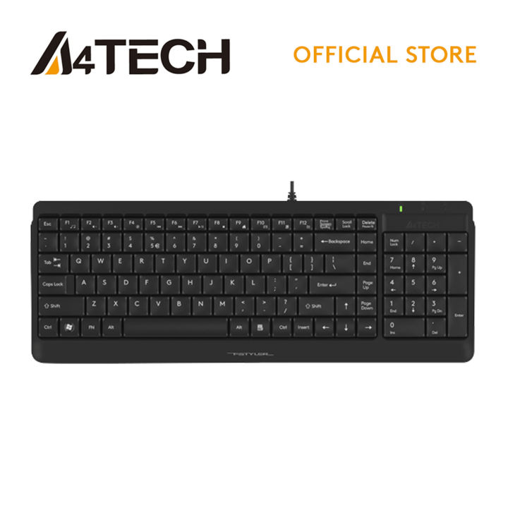 A4Tech FK-15 USB 2-Section Compact Wired Keyboard | Lazada PH
