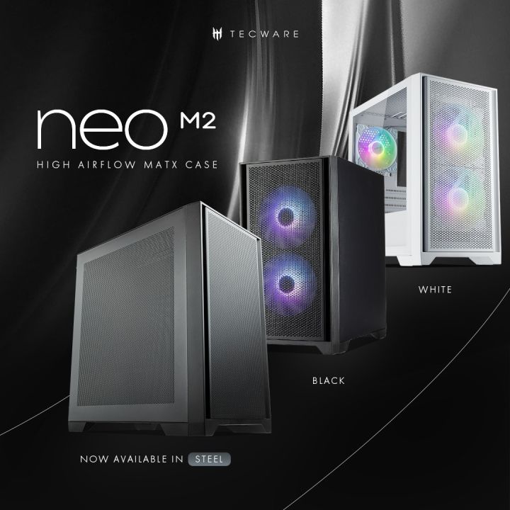 # TECWARE Neo M2 OMNI - Mid Tower mATX T.G PC Case With 2x140mm ...
