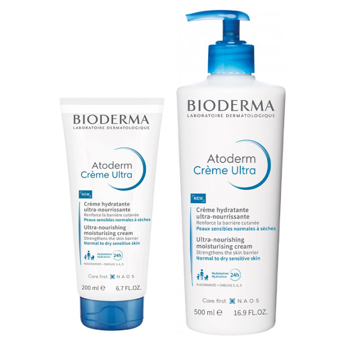Bioderma Atoderm Creme ULTRA 500 ml/200 ml - Face Body Moisturizer ...