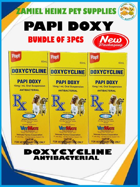 PAPI Doxy Antibacterial (10mg/ml Oral Suspension) (BUNDLE OF 3pcs ...