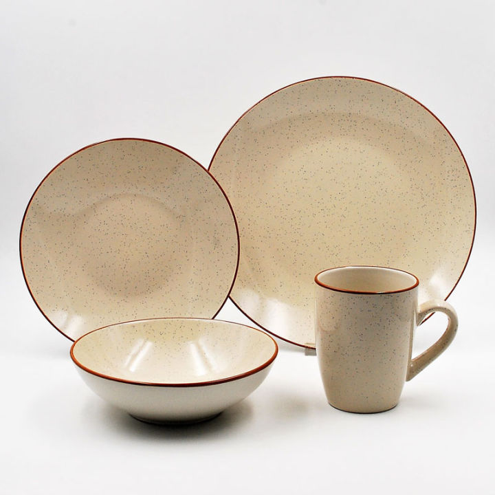 Multiple Choice Thomson Stoneware 16pc Dinner Set - Arizona Ivory ...