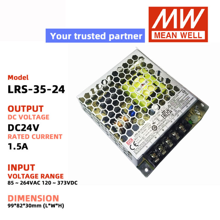 หมายถึงดีสวิตช์จ่ายไฟสลับ LRS-35-24 LRS-35-12 LRS-35-5 | Lazada.co.th