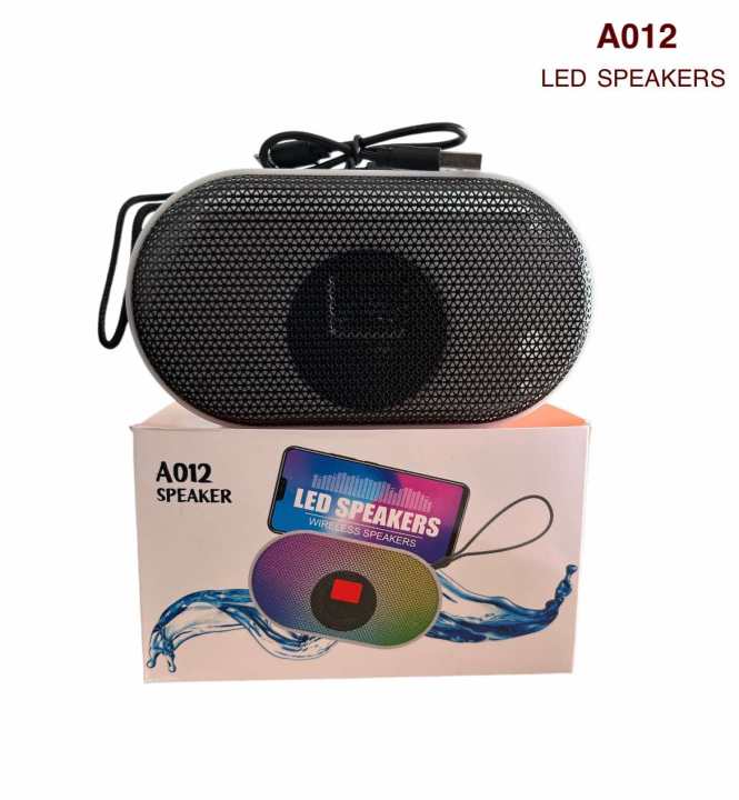 ลำโพงบลูทูธ LED Speakers รุ่น A012 แบบพกพา | Lazada.co.th