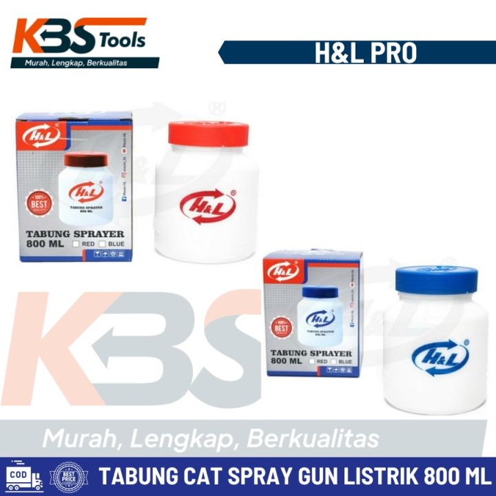 Tabung Cat Spray Gun Listrik HL 800 ml - Tabung Botol Sprayer Electric ...