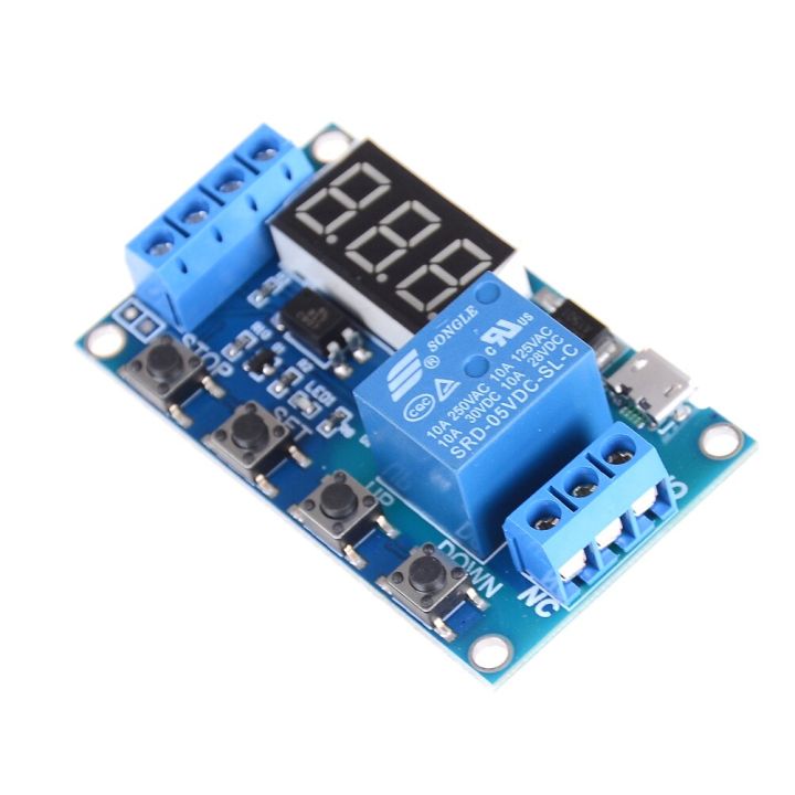 Digital Led Display Time Relay Module Board Dc Control Programmable
