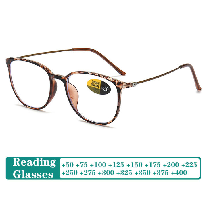 +75 +125 +175 +225 +275 Square Reading Glasses for Men and Women HD ...