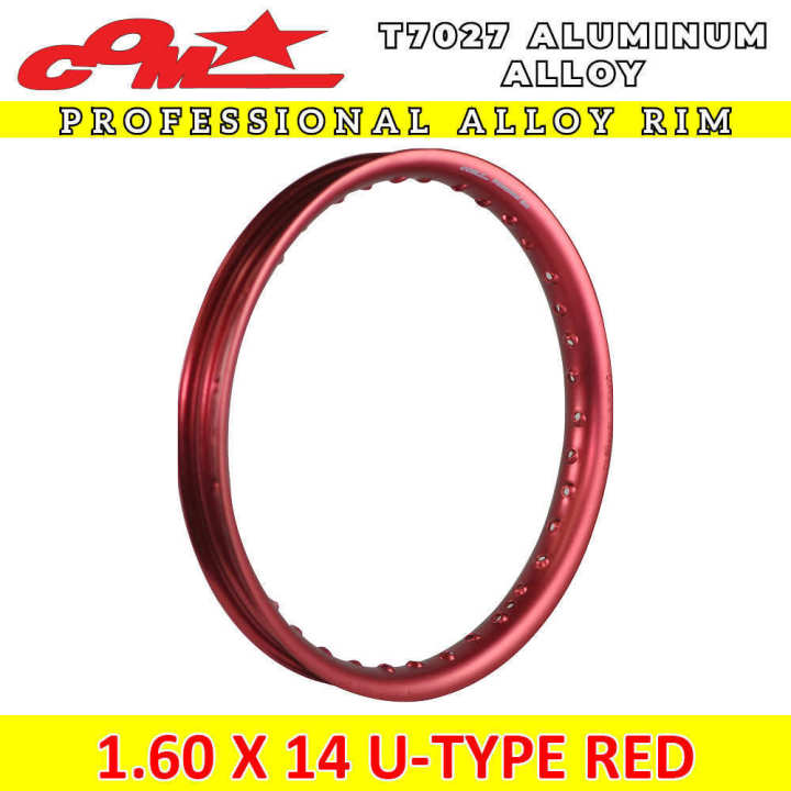 1.60 X 14 COMSTAR U-Type Alloy Rim (Anodized) [1 PC] | Lazada PH