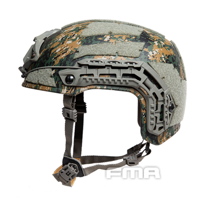 FMA Tactical Caiman Helmet W/ NVG Shroud Rail Camo Helmet Camping L/XL ...