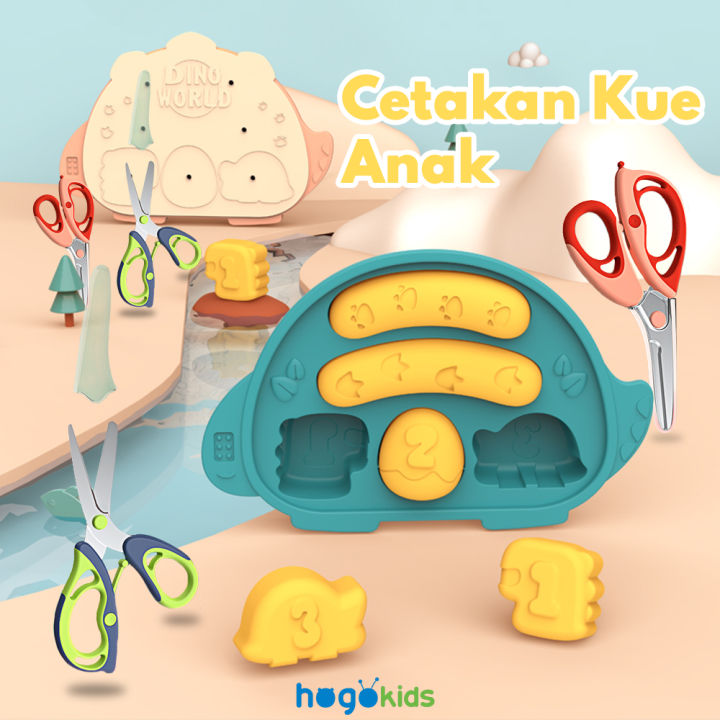 HOGOKIDS Cetakan Kue Lucu Dino untuk Anak BPA FREE | Lazada Indonesia