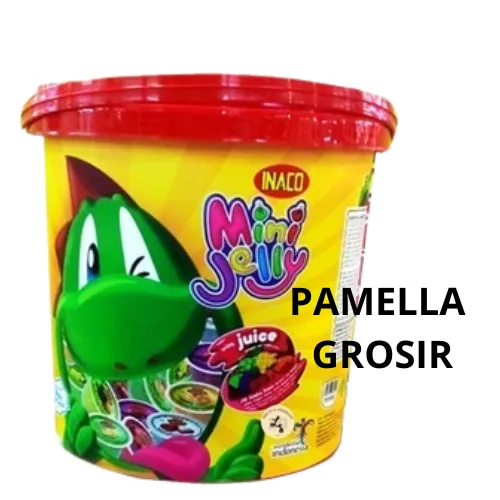 Makanan anak Pudding puding jelly - INACO MINI JELLY TOPLES JAR BUCKET ...