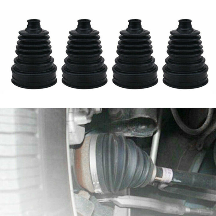 4pcs Universal Silicone Constant Velocity Joint CV Boot Cover Fit For ...