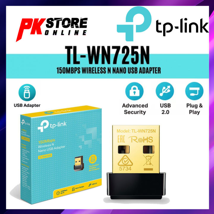 TP-LINK TL-WN725N NANO SIZE WIRELESS N150 USB WIFI ADAPTER | Lazada