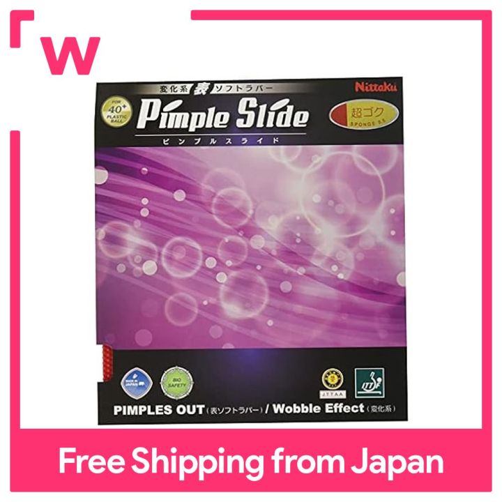 Nittaku Table Tennis Rubber Pimple Slide Table Soft Variation Type NR ...