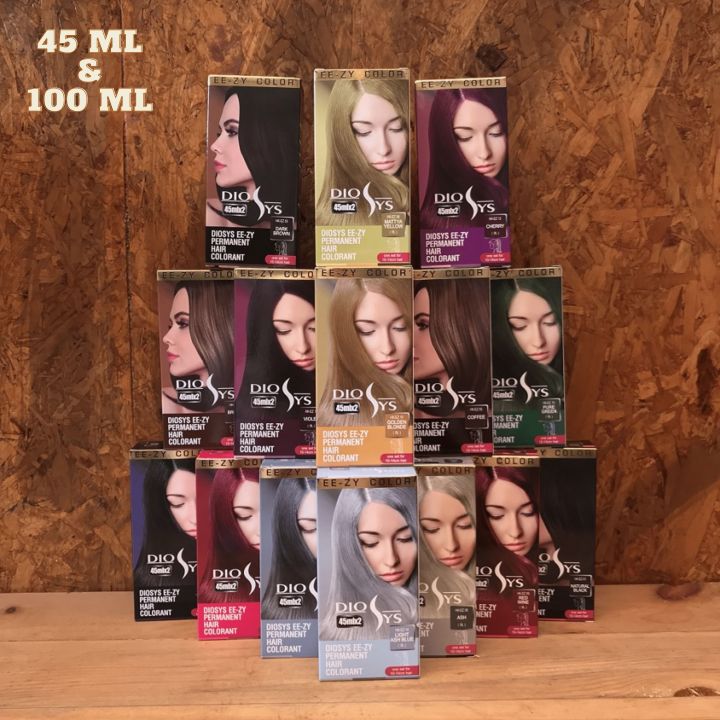 Hair Color Diosys 45ML & 100ML Permanent Cat Rambut Pirang Murah EE-ZY ...