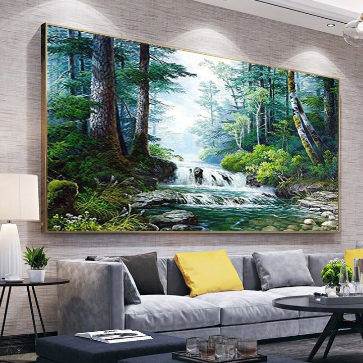 Nature Scenery Landscape Canvas Painting House Decoration Print Poster ...